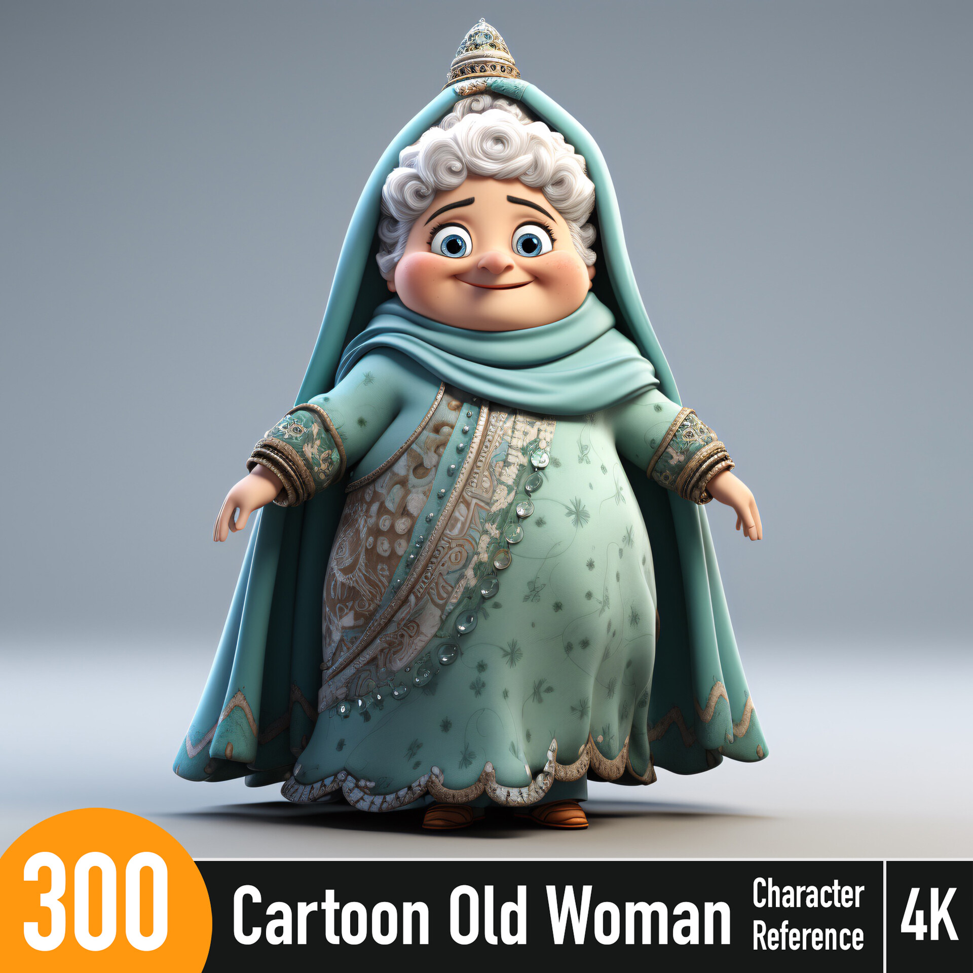ArtStation - 300 Cartoon Old Woman Character Reference (4k)