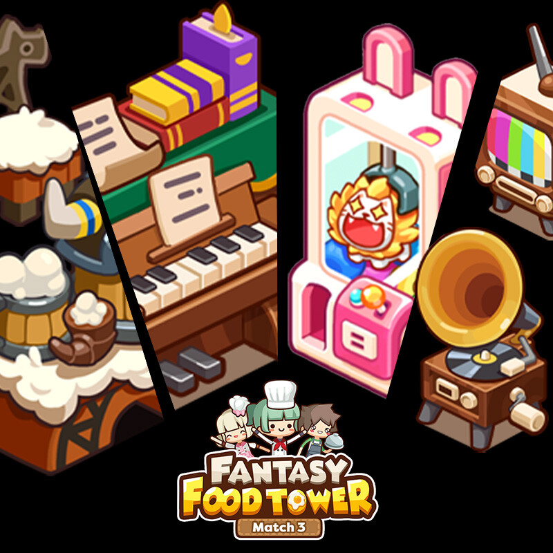 ArtStation - Art dump: prop concept for Fantasy Food Tower