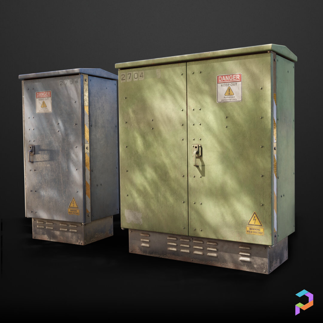ArtStation - Utility Boxes - Free CC0 Asset