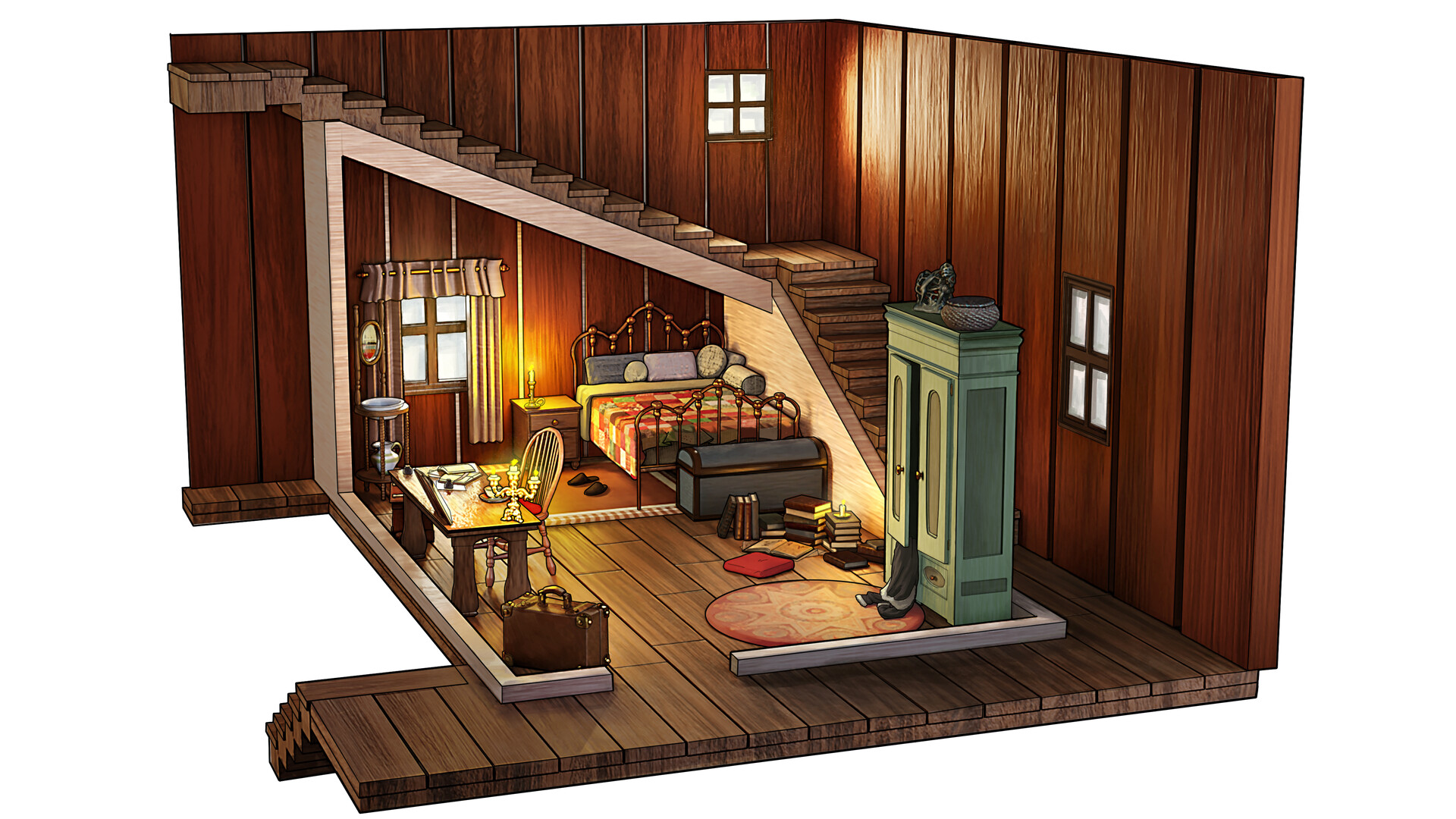 ArtStation - Boathouse, Second Floor