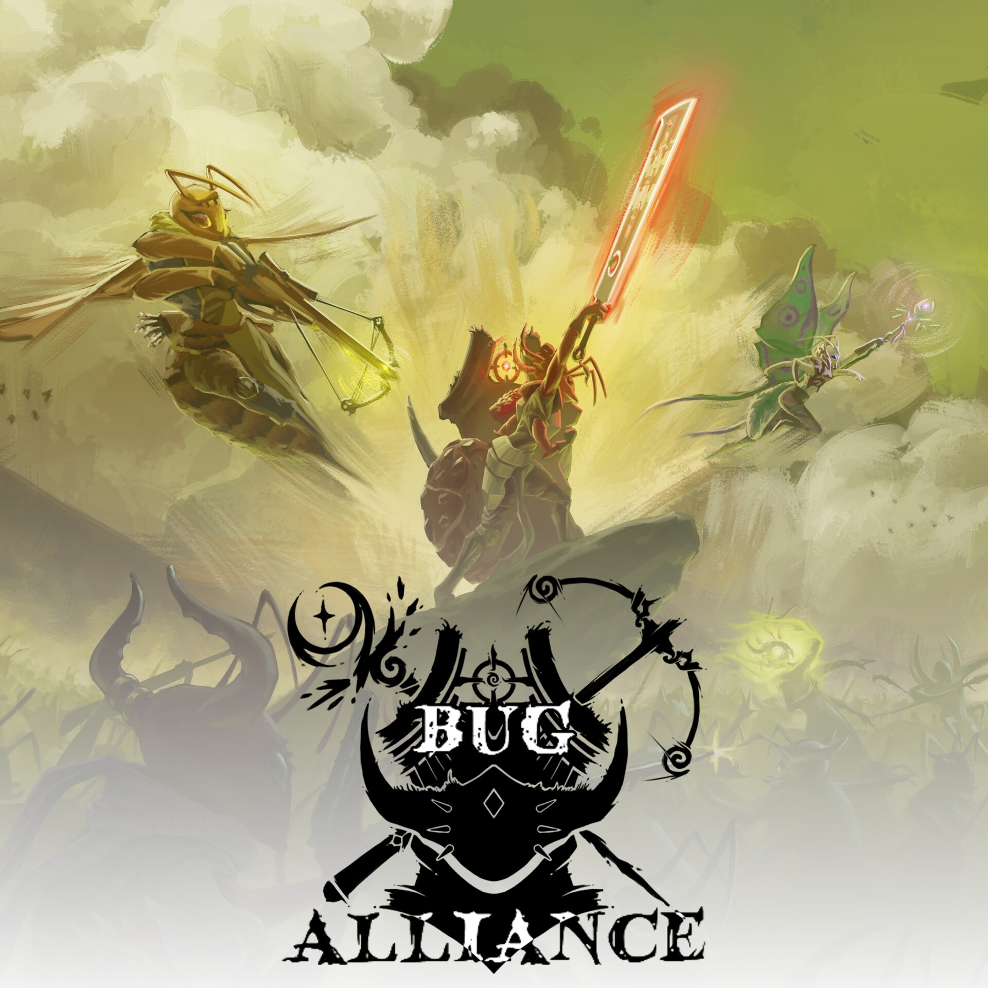 ArtStation - The Great Battle - Bug Alliance cover painting