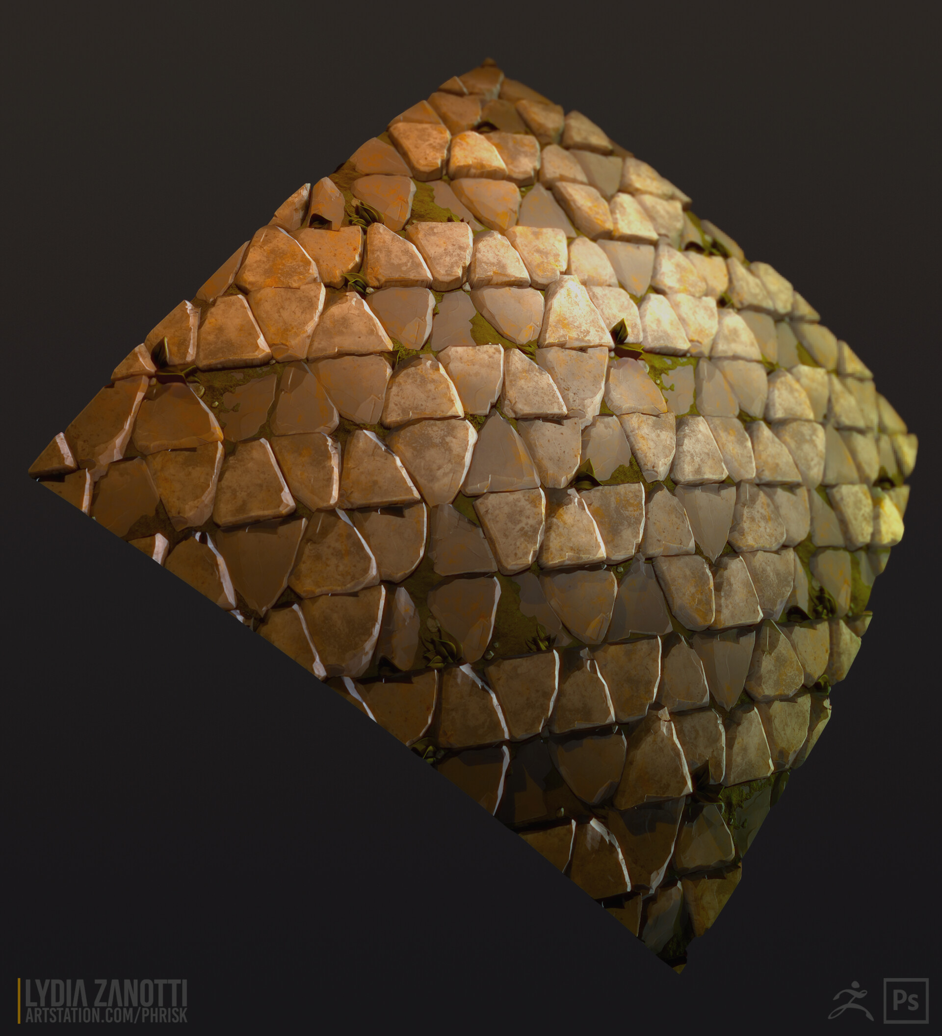 ArtStation - Stylized Cobblestone