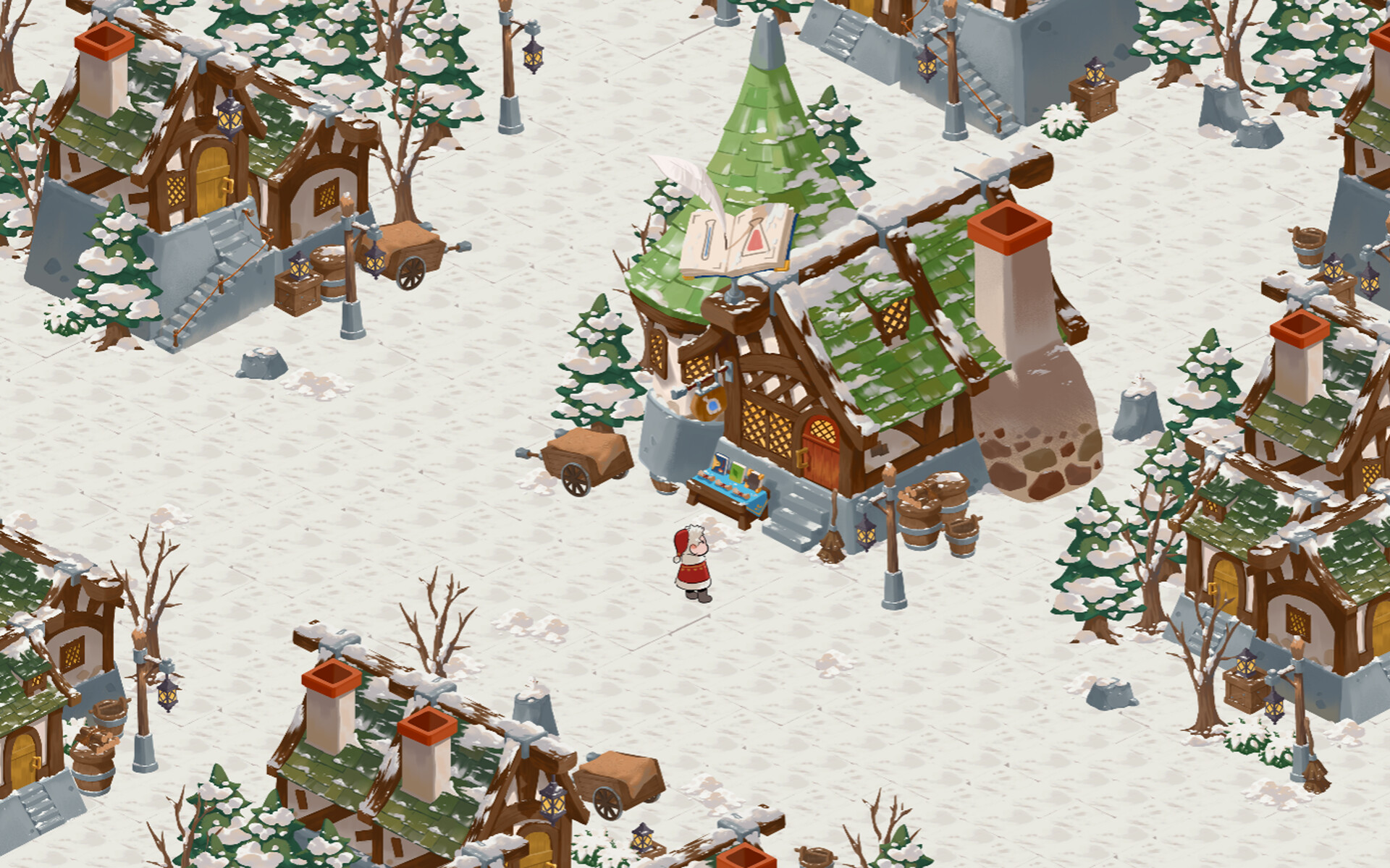 ArtStation - snow town