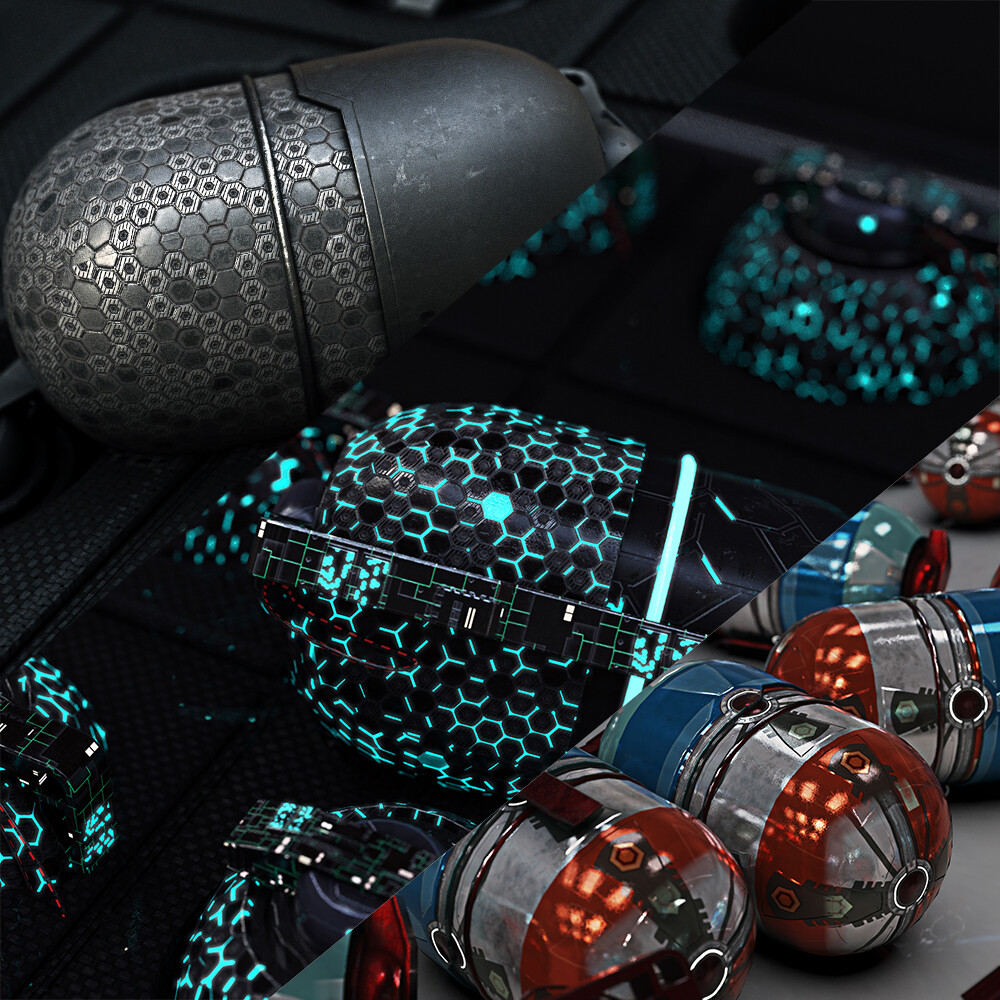 ArtStation - 3 IN 1 Grenade, Futuristic Grenade, Pokémon Grenade