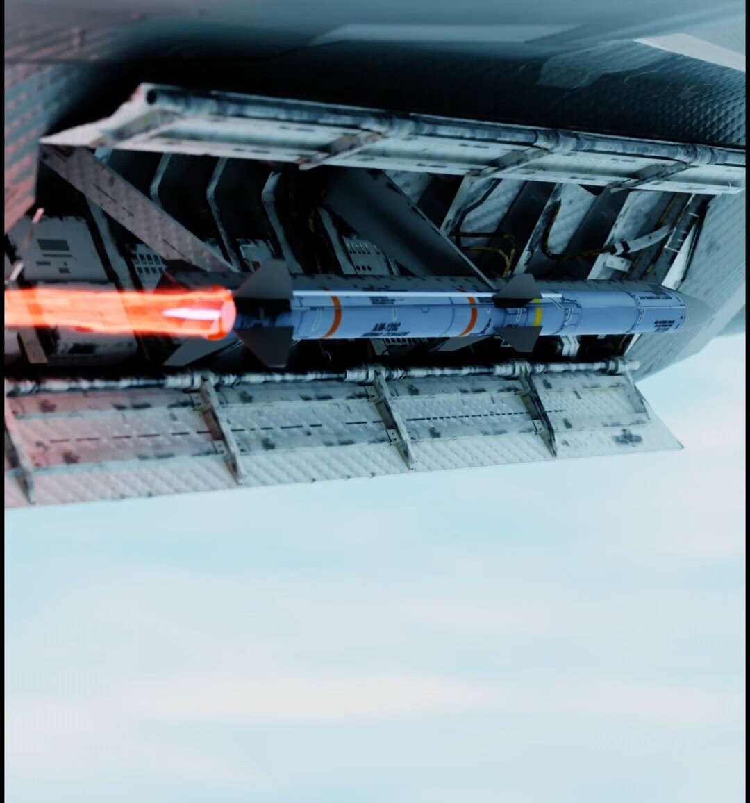 ArtStation - F22 AIM-120 launch animation