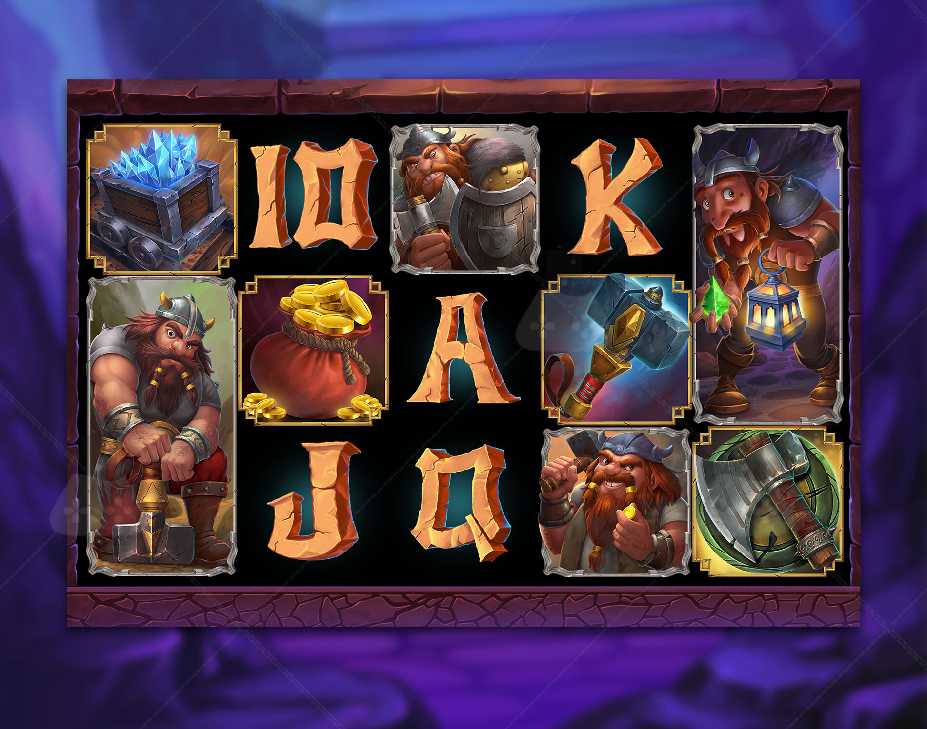 ArtStation - Dwarf Slots: Where Fantasy Meets Fortune by Gamix Labs