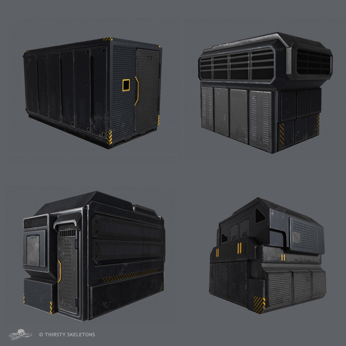 ArtStation - Thirsty Skeletons : Player Base Train #2