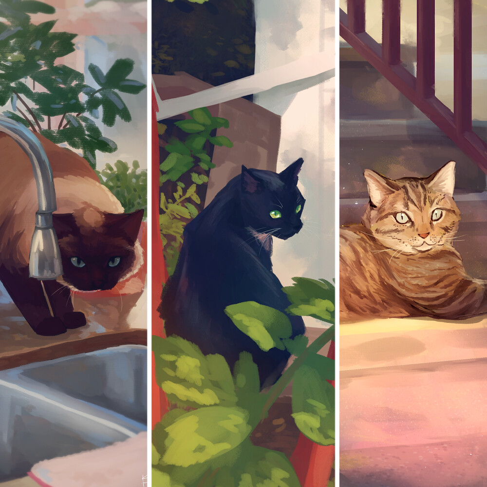 ArtStation - Love for Cats