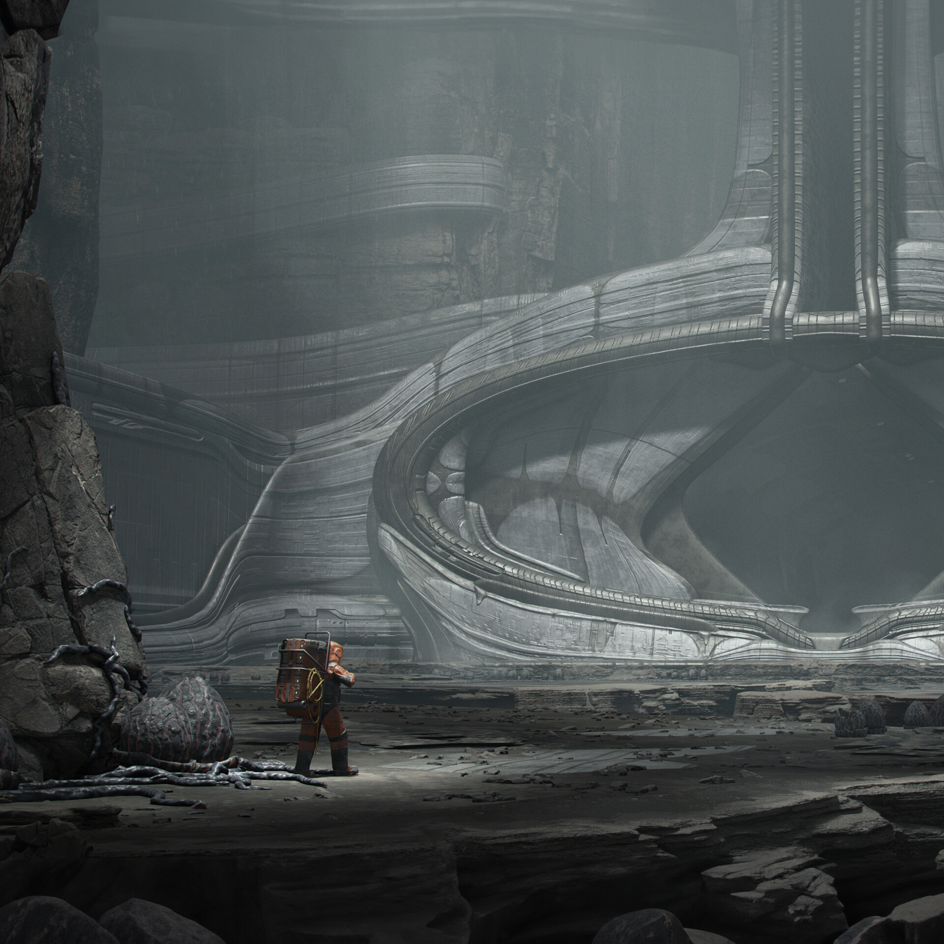 ArtStation - Buried Alien Structures - MegaExplore