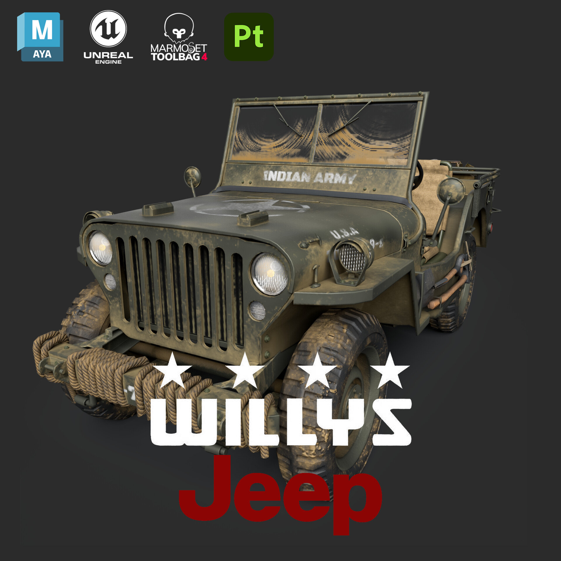 ArtStation - Willys Jeep