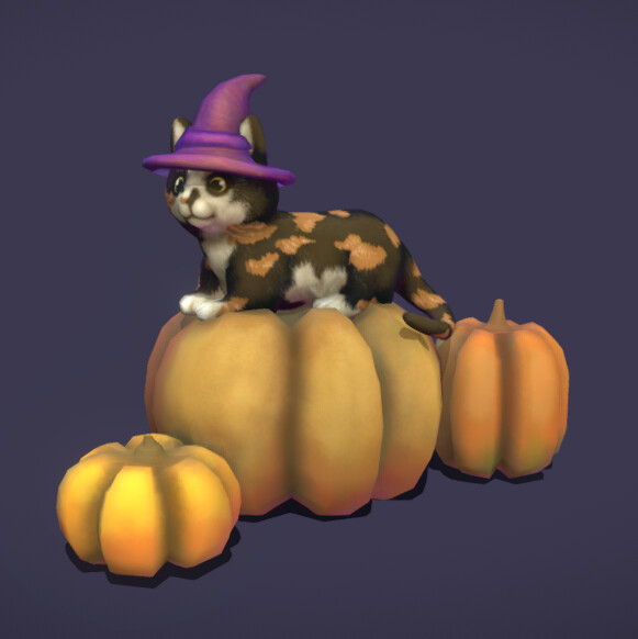 ArtStation - Cat on Pumpkin's