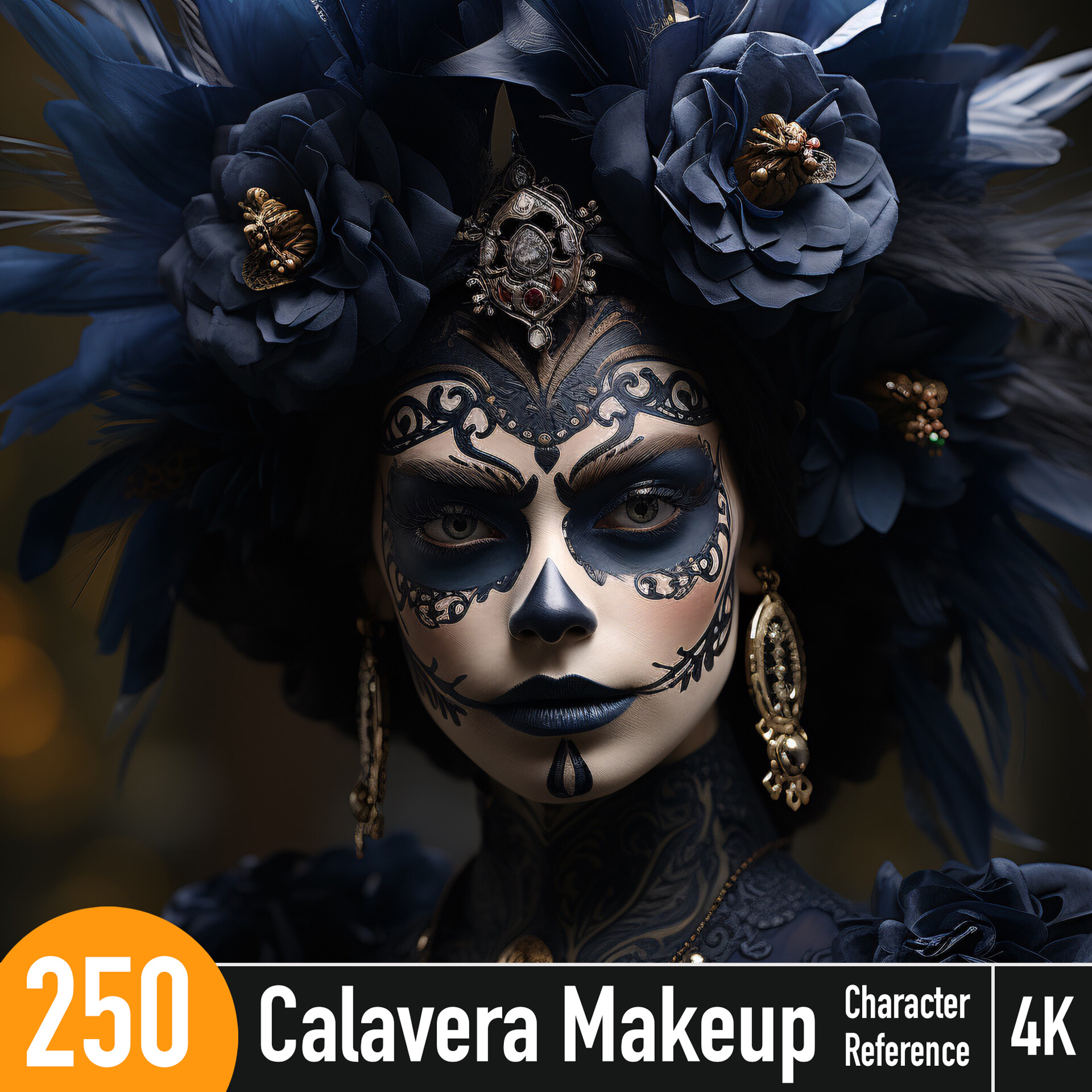 ArtStation - 250 Calavera Makeup References (4k)