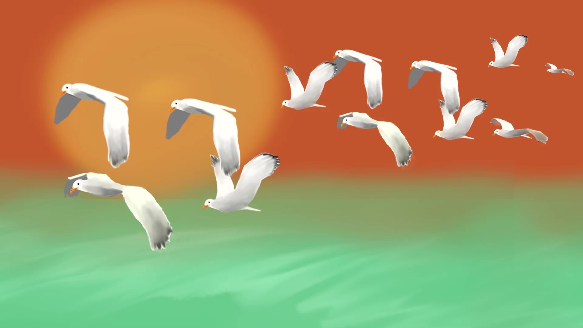 ArtStation - Flying Bird Animation Process