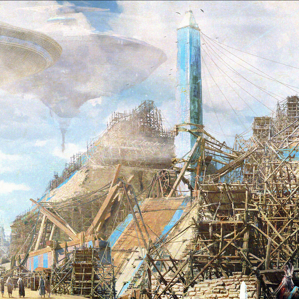 ArtStation - Visit of the Gods.