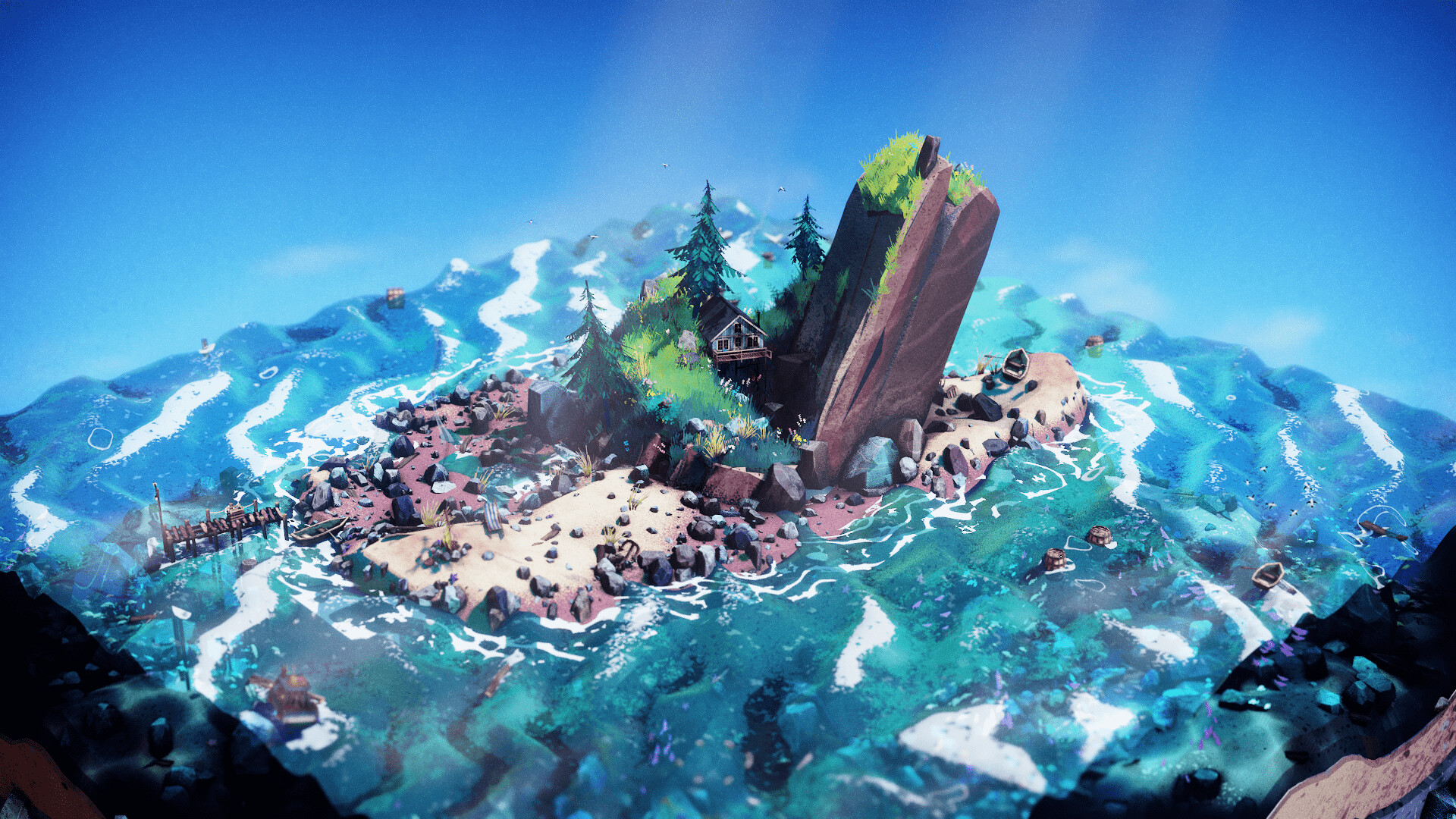 ArtStation - Procedural Island Generator Illustration