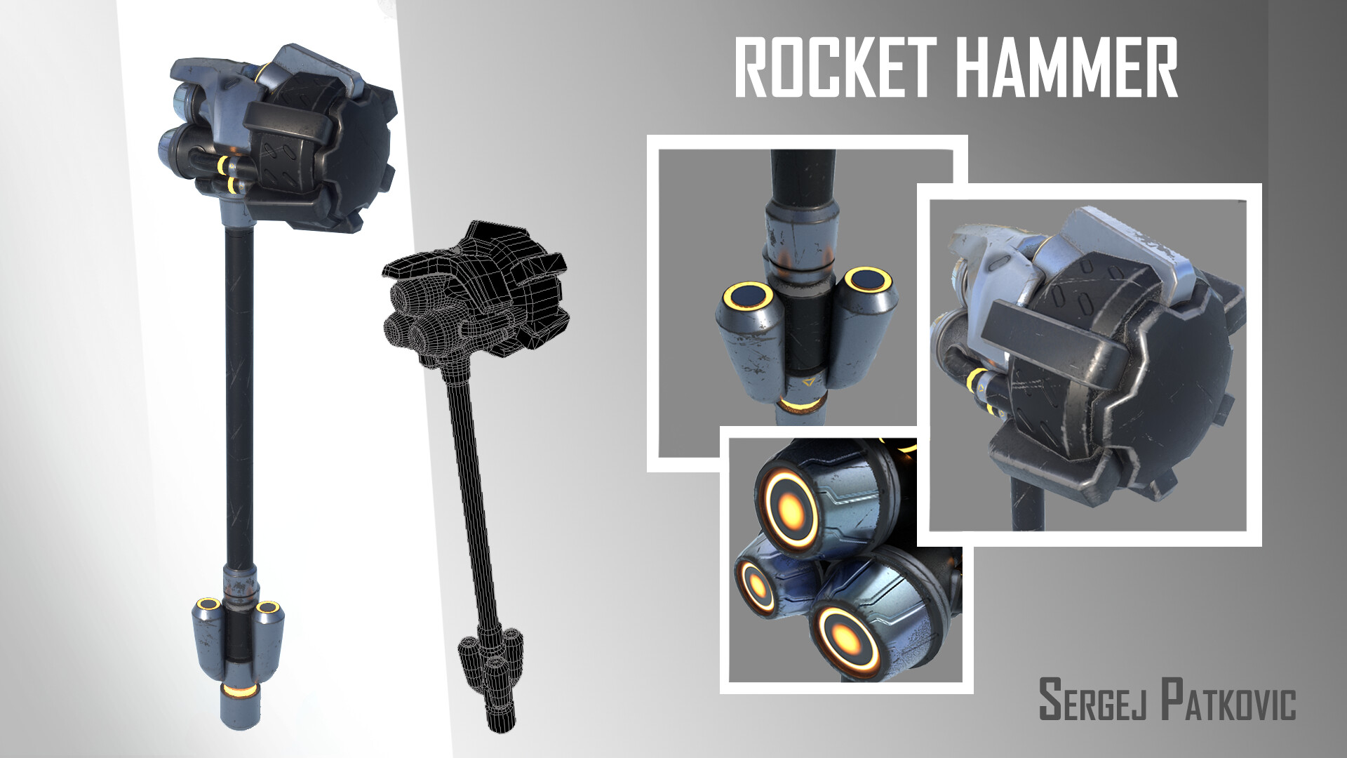 ArtStation - Overwatch Rocket hammer Replica