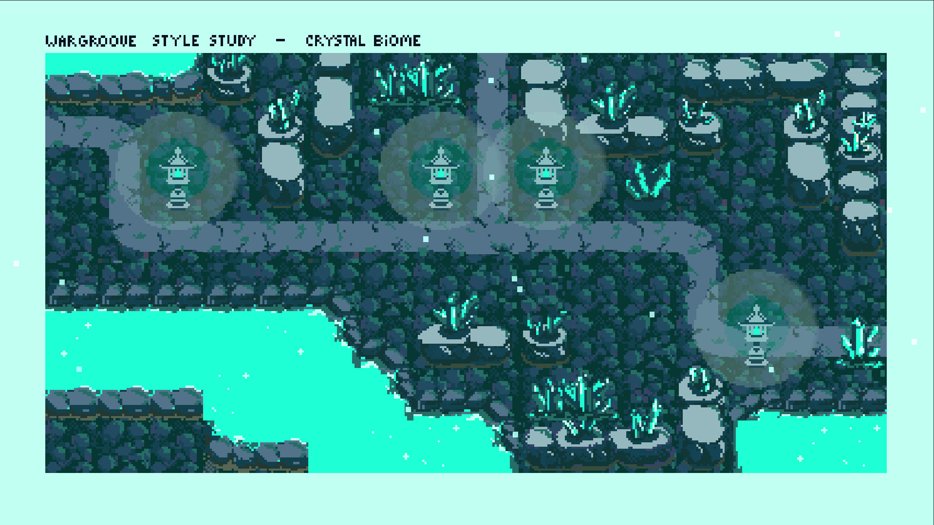 ArtStation - Crystal Cave Biome - Wargroove Style Study in Unity and ...