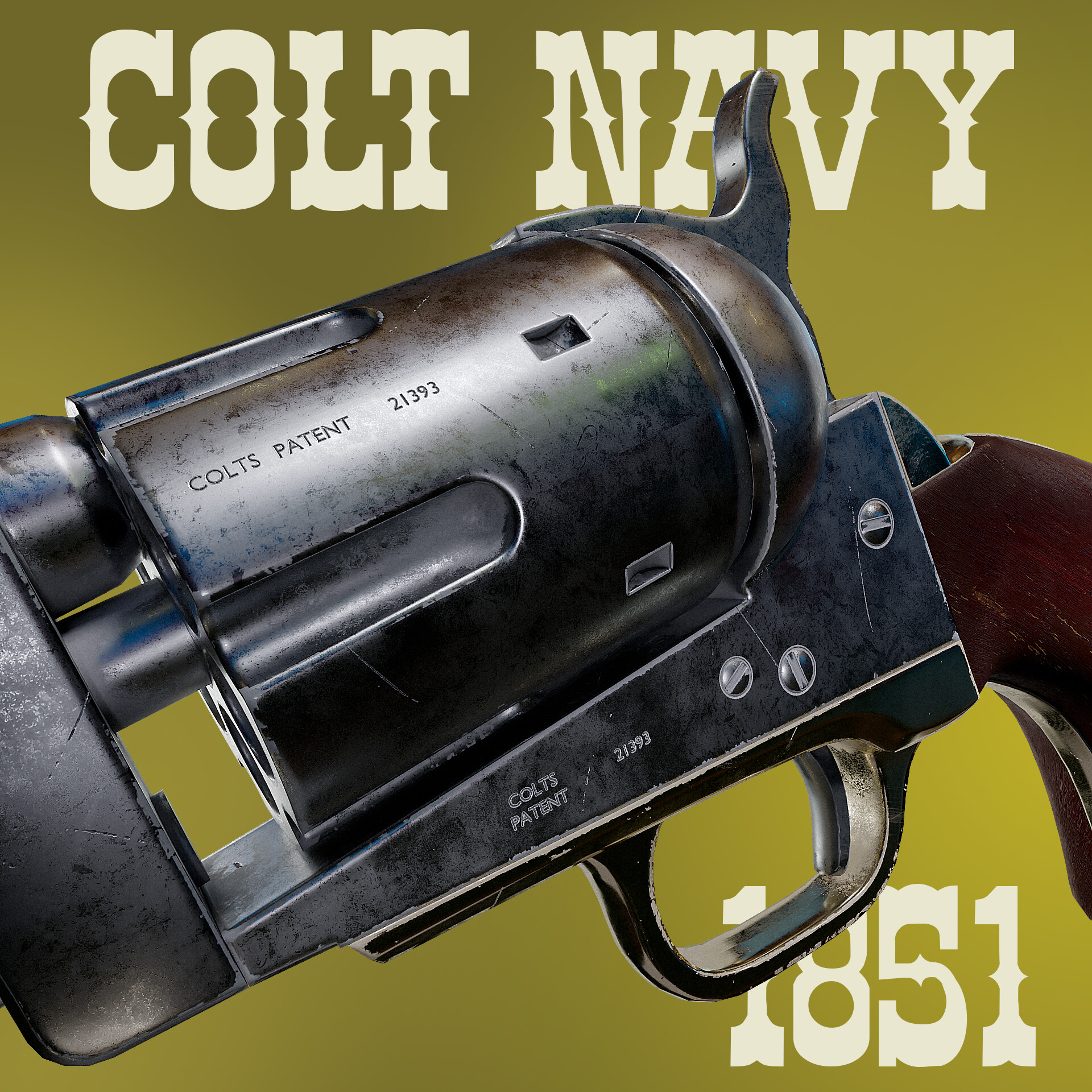 ArtStation - Colt Navy 1851