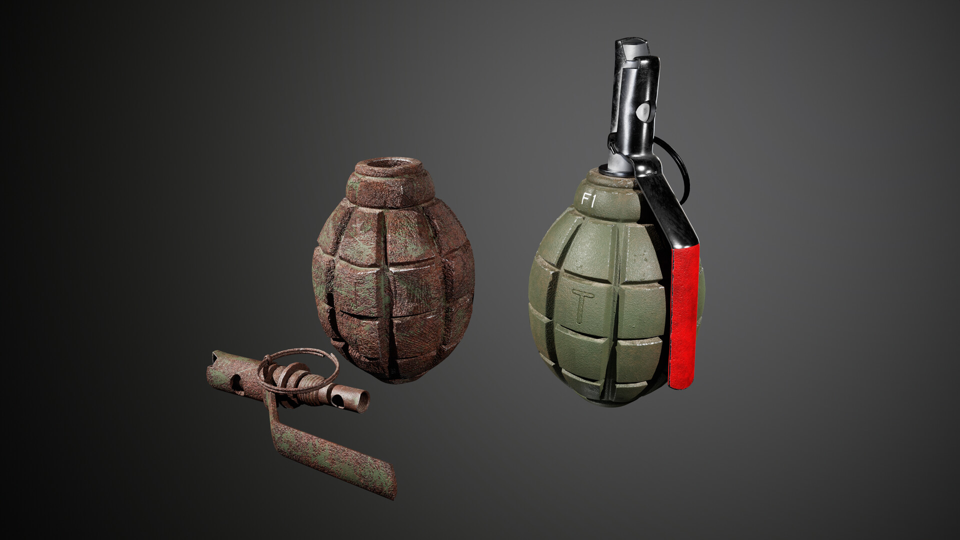 ArtStation - F-1 Soviet Hand Grenade 3d model