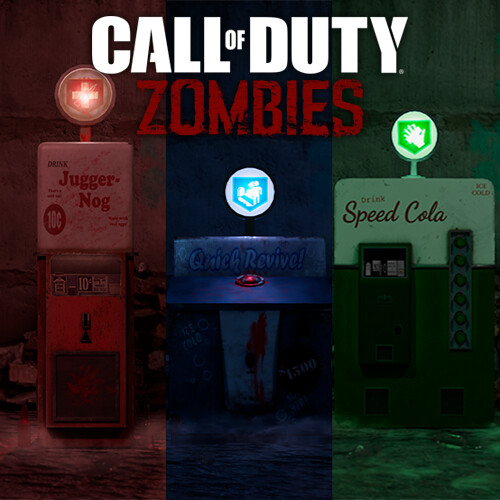 ArtStation - Call of Duty Zombies Perks || Renders by david_DLHG