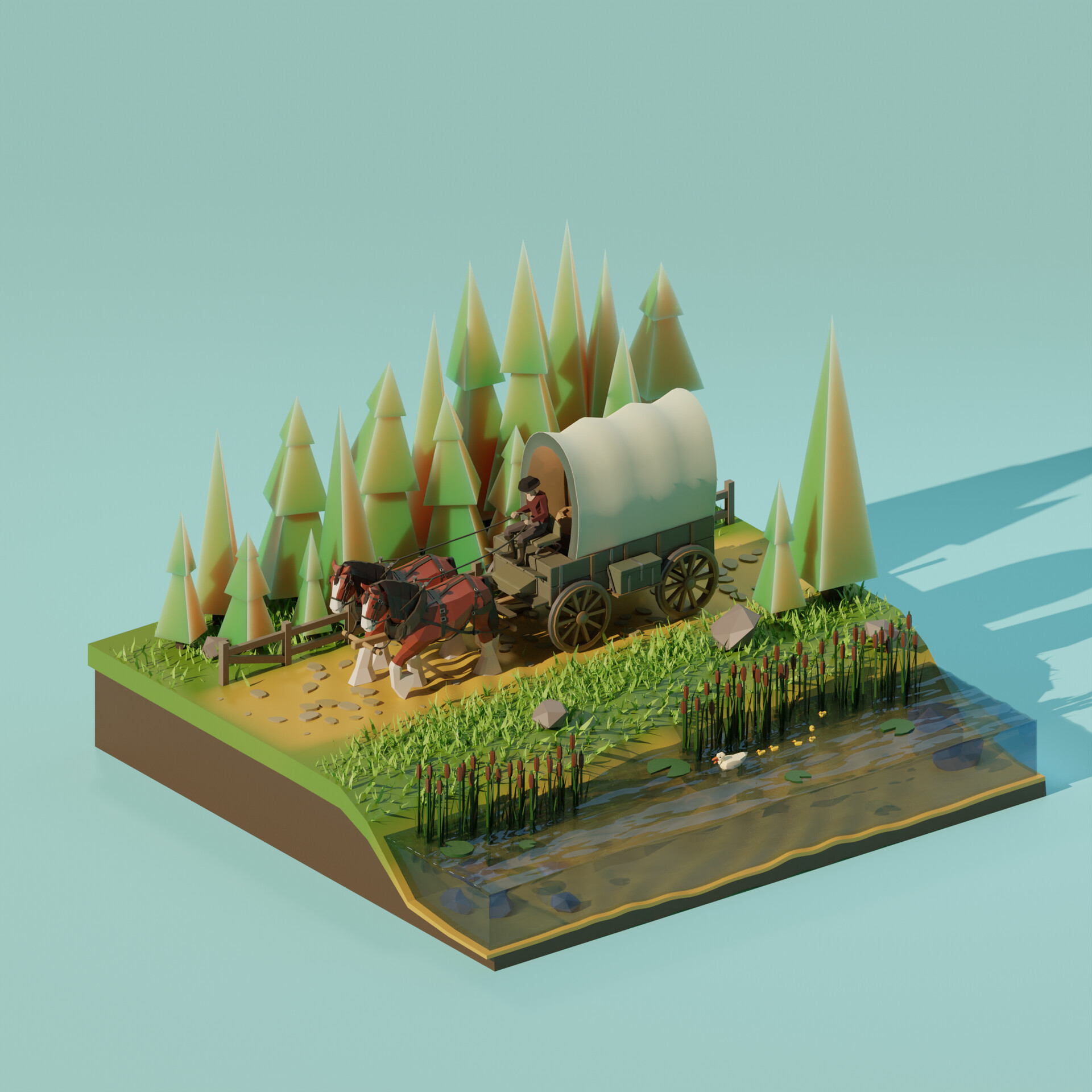 ArtStation - Wild West scene