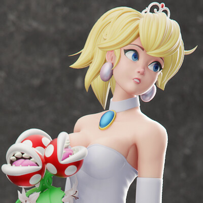 ArtStation - Bride Princess Peach
