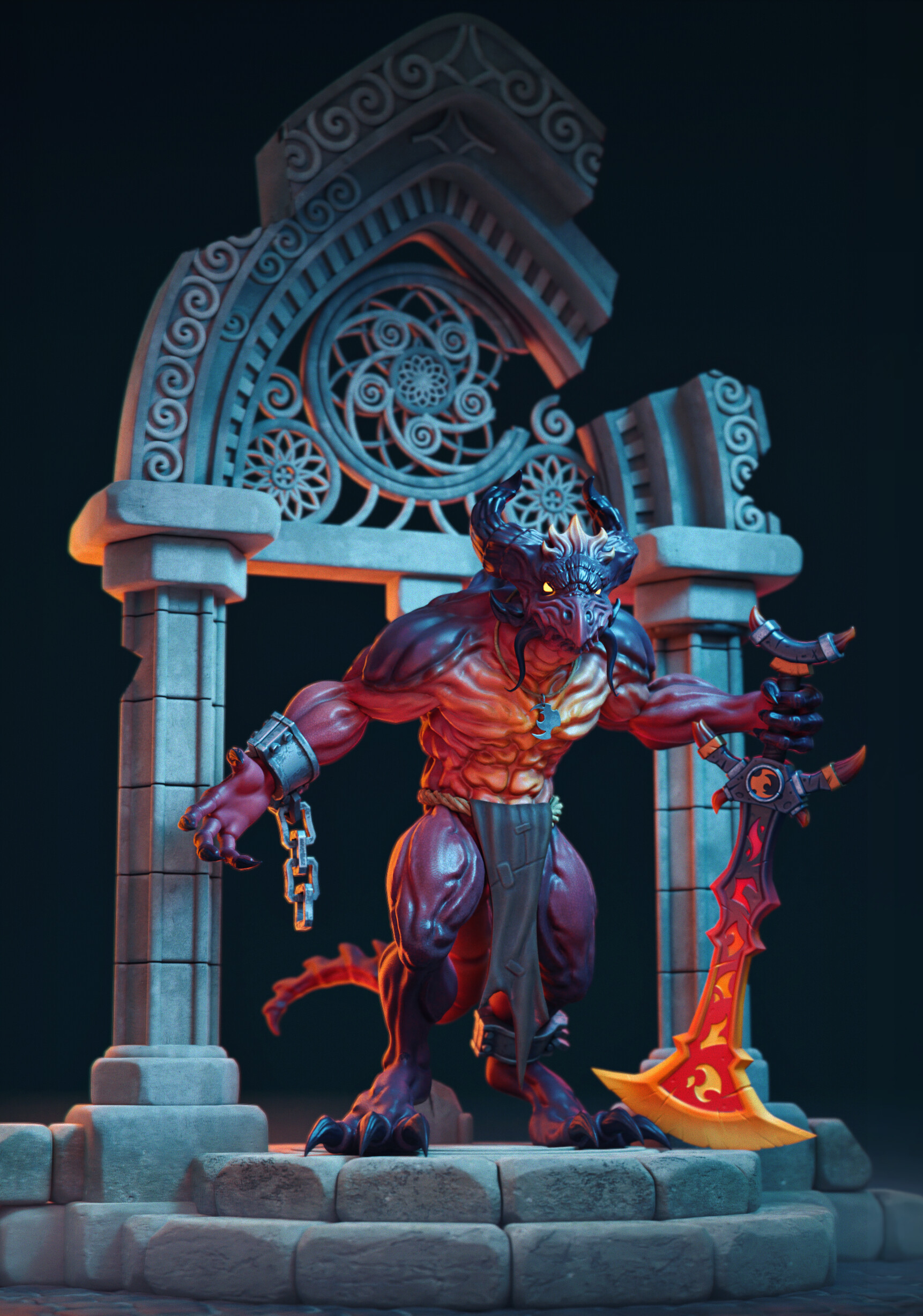 ArtStation - Lizard Warrior