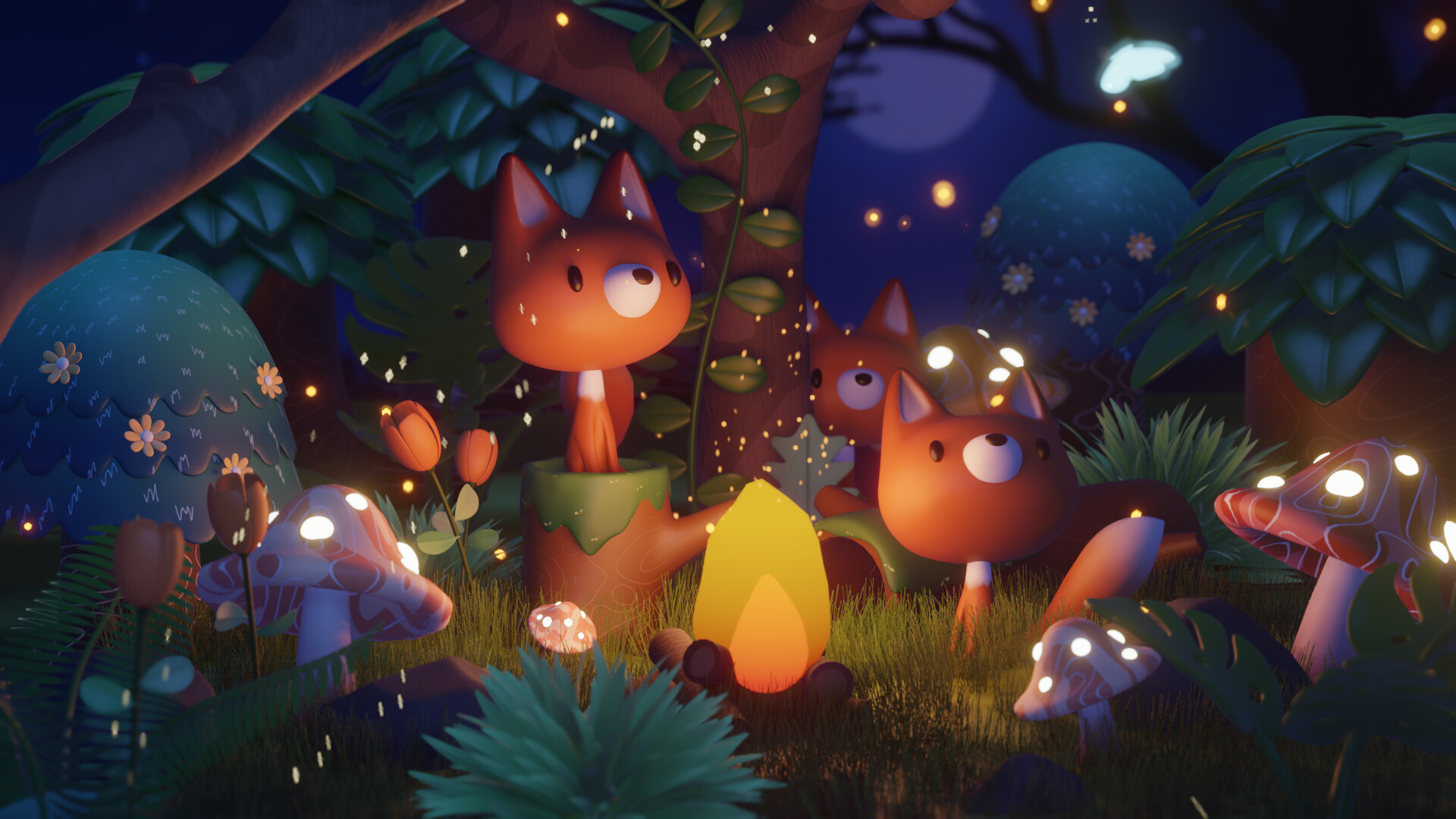 ArtStation - [Blender] Fox video（Render with Eevee）