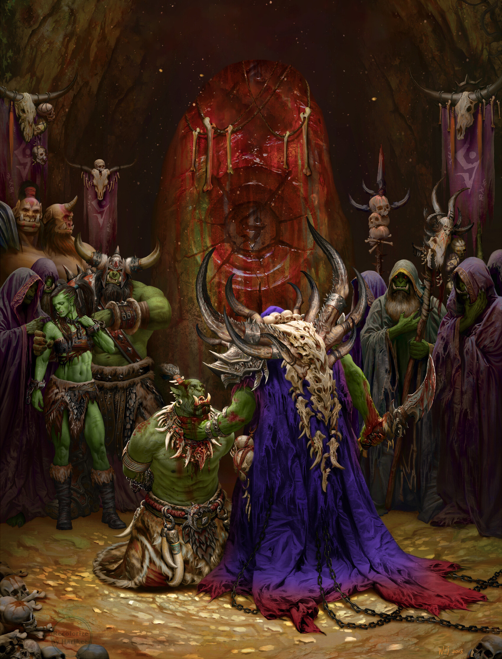 ArtStation - Shadow Council & Ner'zhul by Wei Wang - Recolors by ...