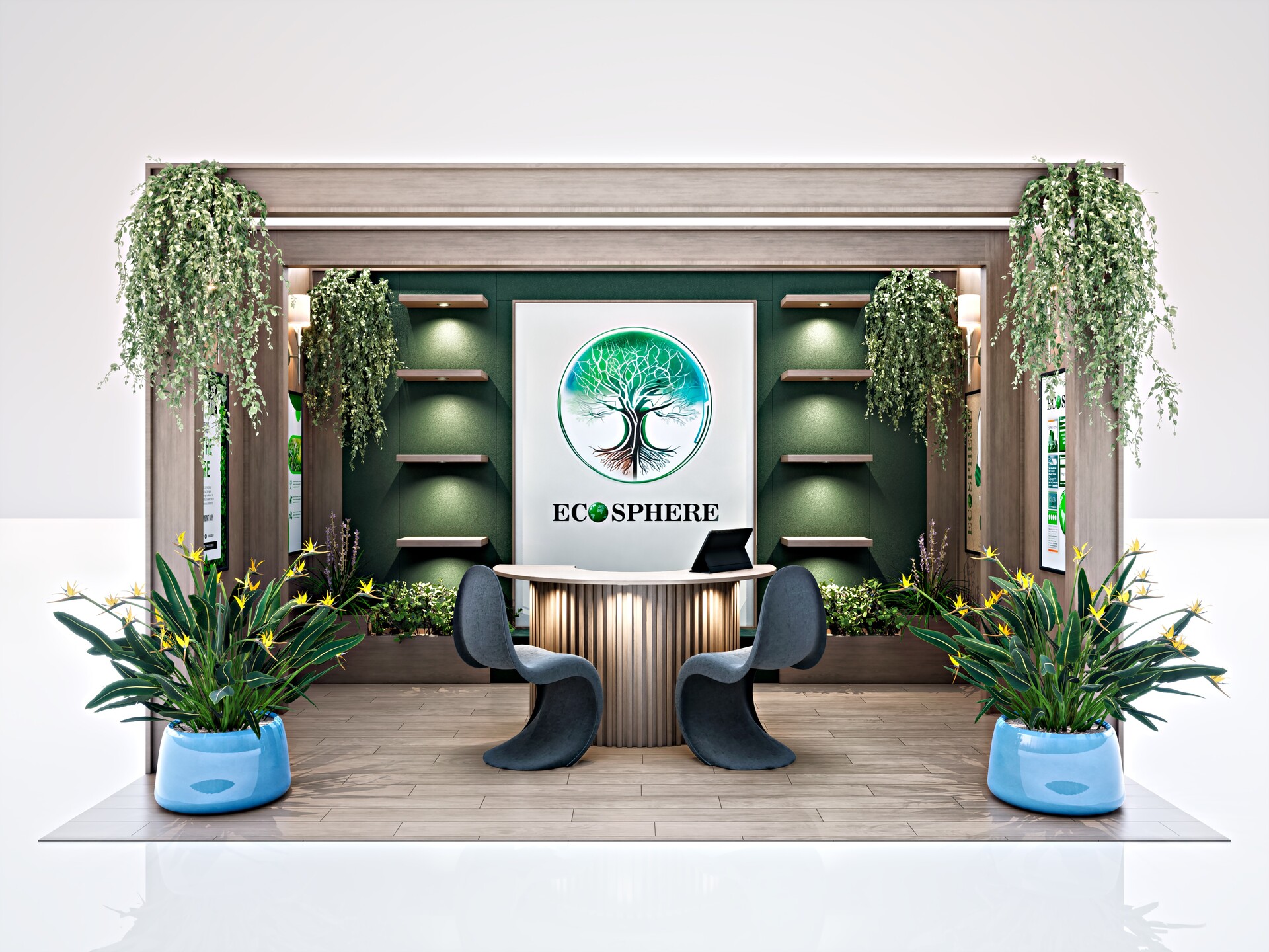 ArtStation - Booth Design for Eco-Frienly Company