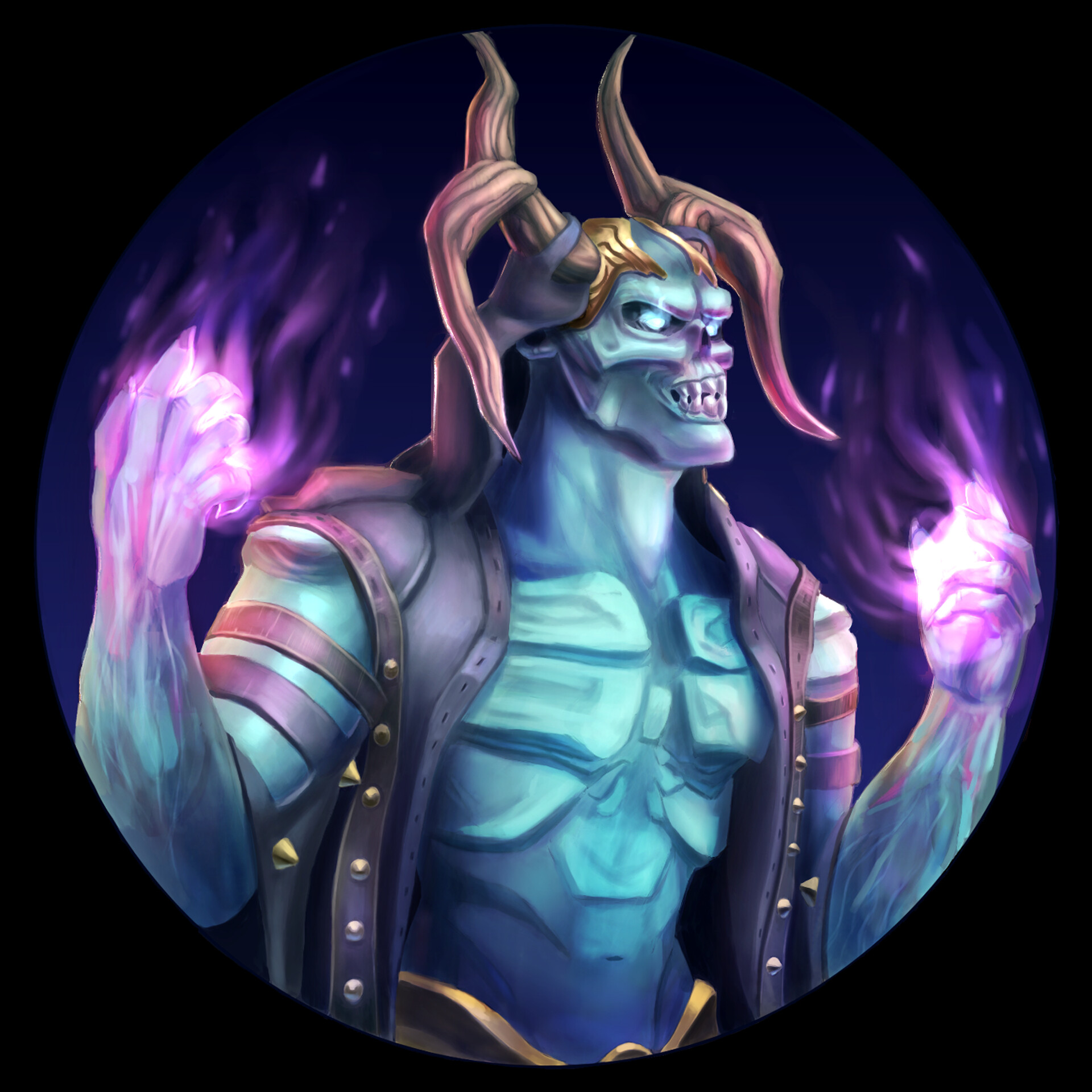 ArtStation - QWEIX Mobile: Dread Lord Card Art