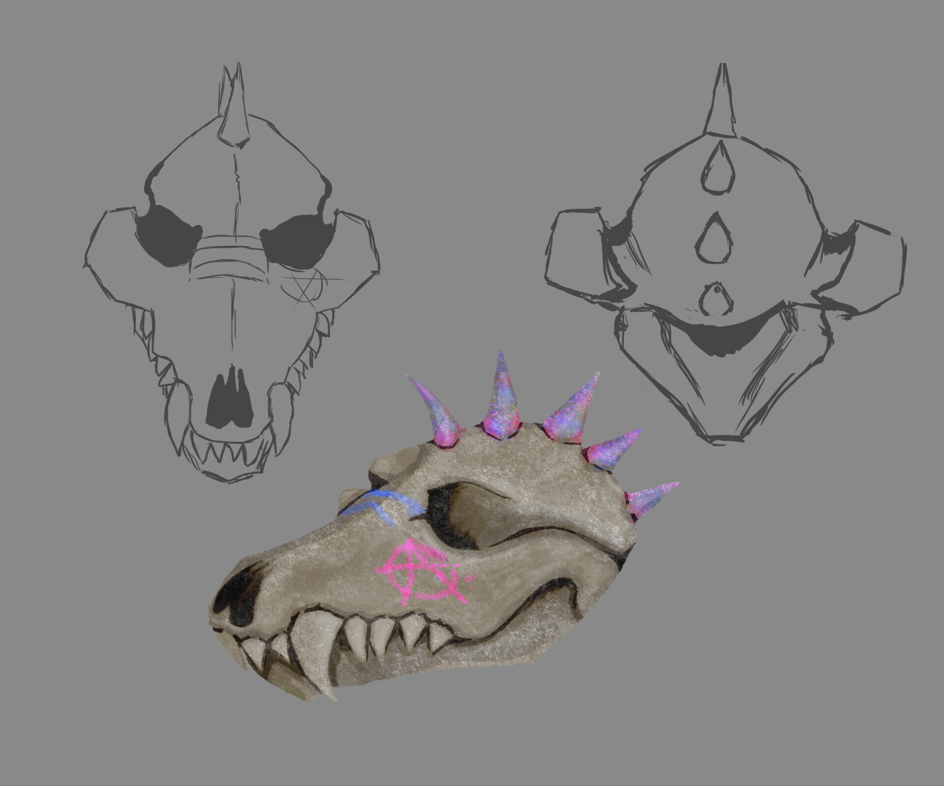 ArtStation - Punk Fox Skull (Feb 2022)