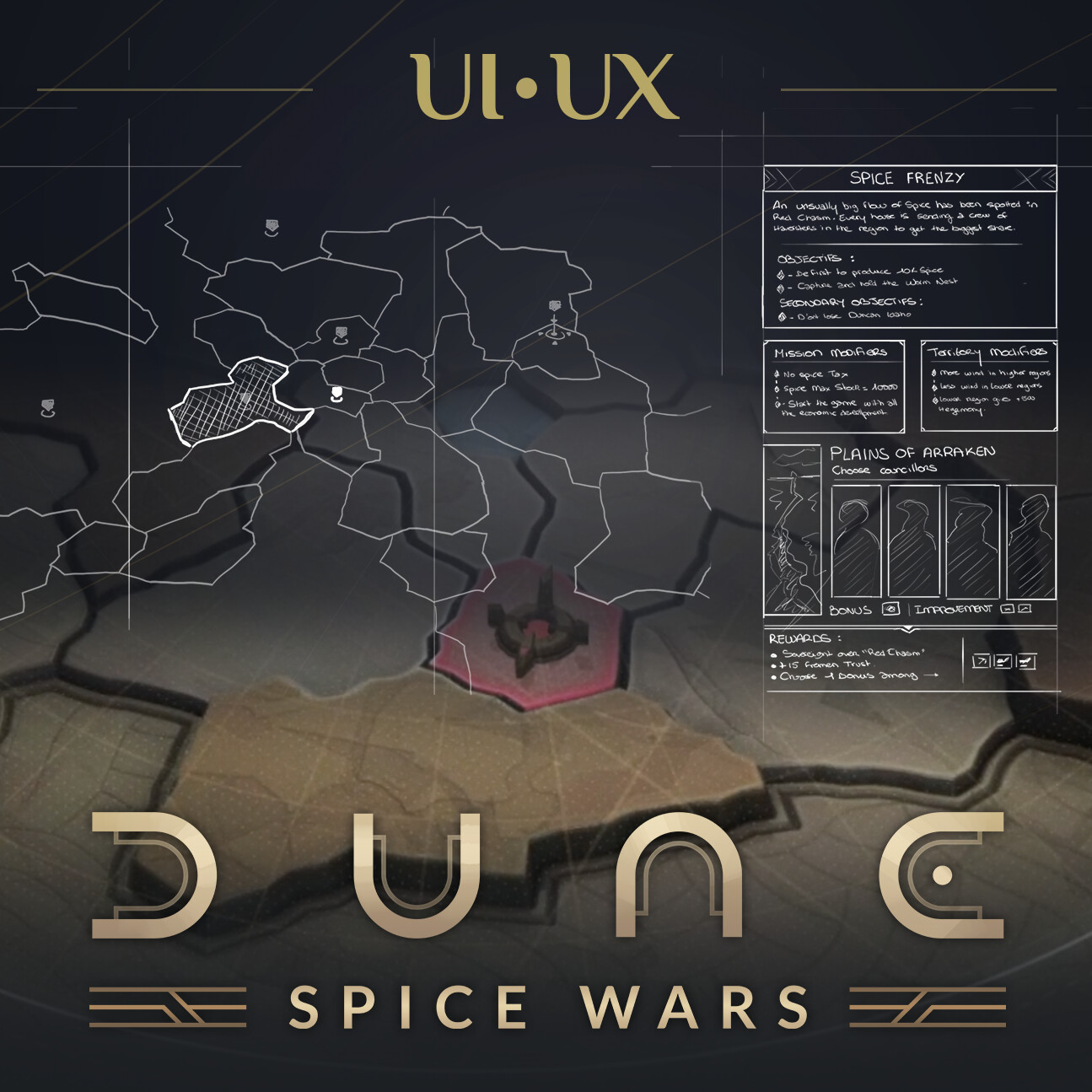 ArtStation - DUNE Spice Wars - UI Concepts