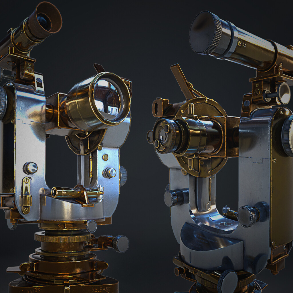 ArtStation - Vintage Theodolite | Cooke Troughton & Simms - circa 1950