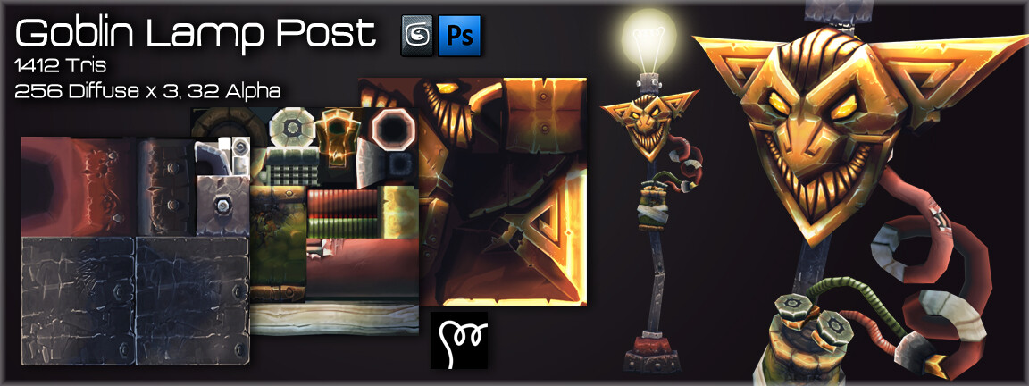 ArtStation - Goblin Lamp Post