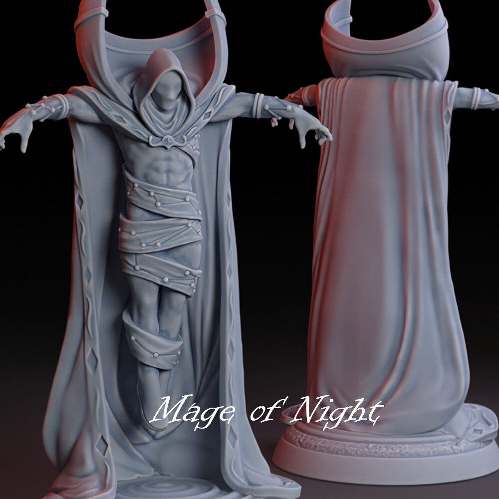 ArtStation - Mage of Night for TPKLAB STUDIO
