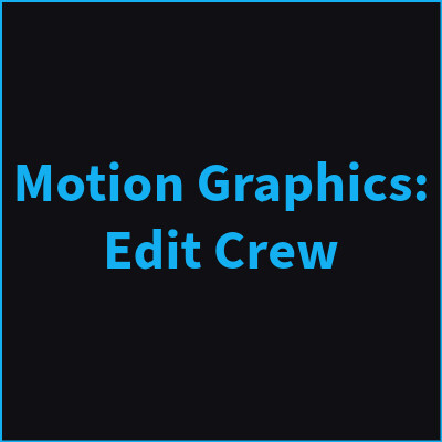 ArtStation - Edit Crew - Motion Graphics