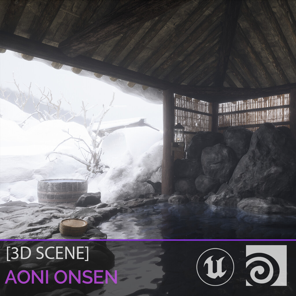 ArtStation - Lamp no Yado Aoni Onsen 青荷温泉