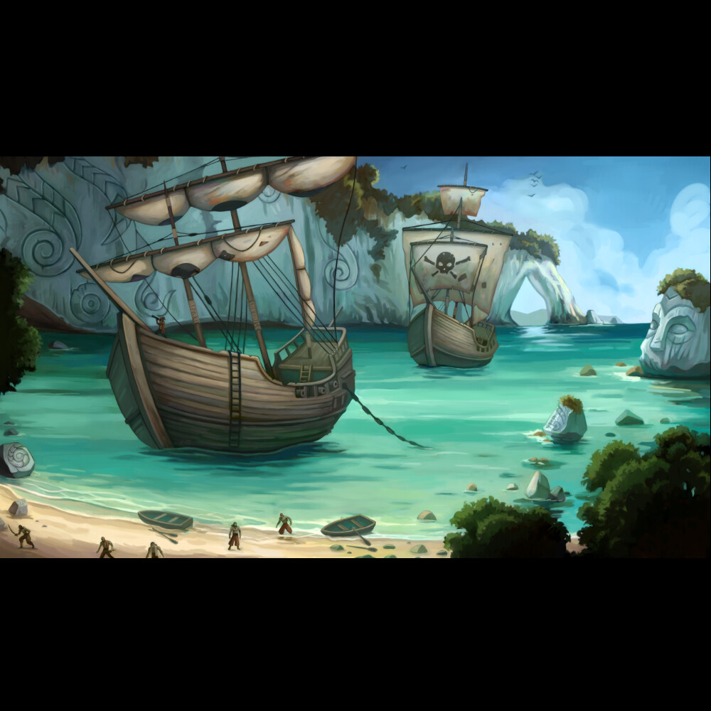 ArtStation - An Undiscovered Path: Approaching the Beach