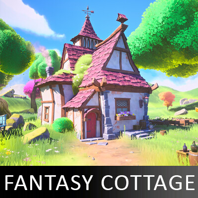 ArtStation - "Hilma's Potions" - Fantasy Cottage