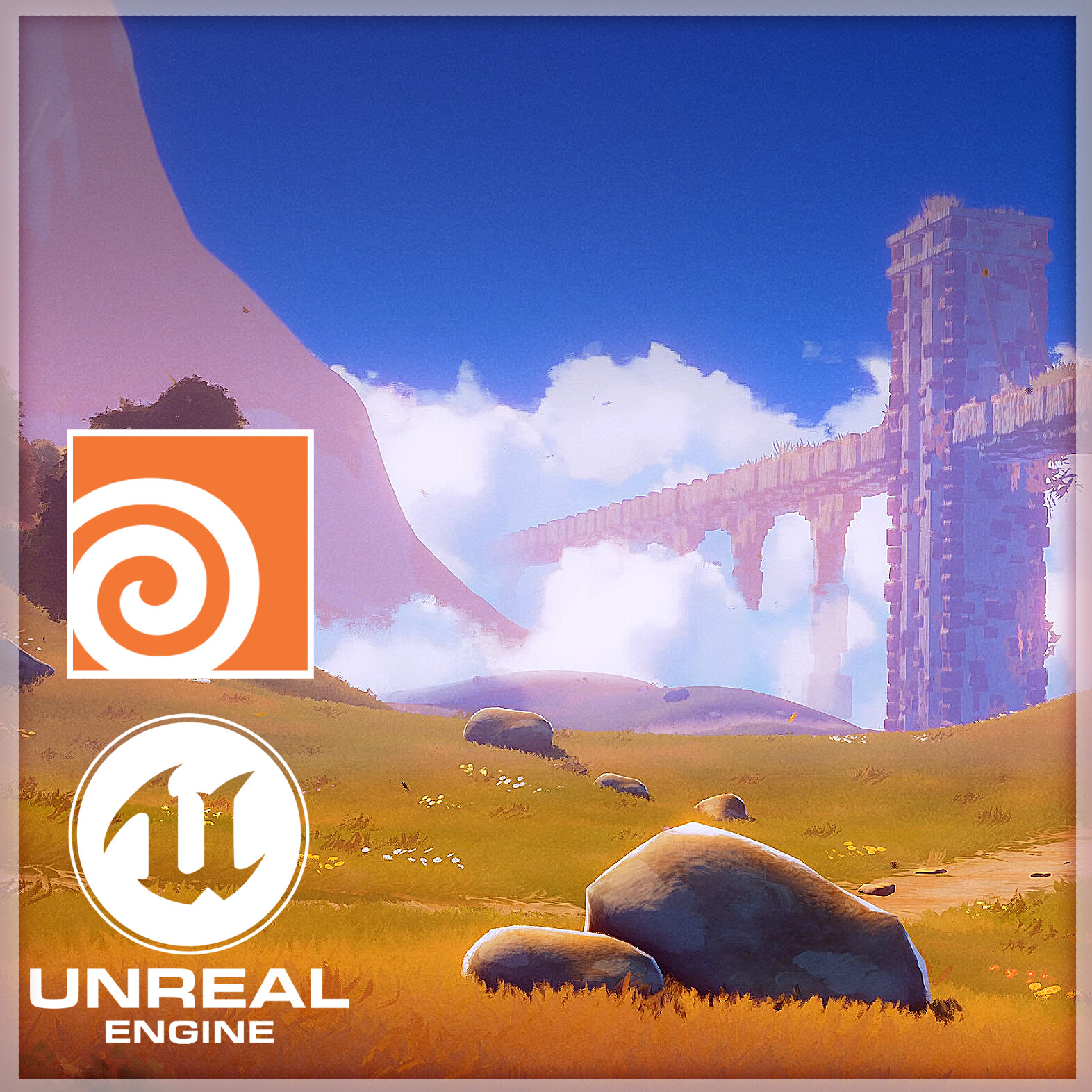 ArtStation - Fall Mountains - Unreal Stylized