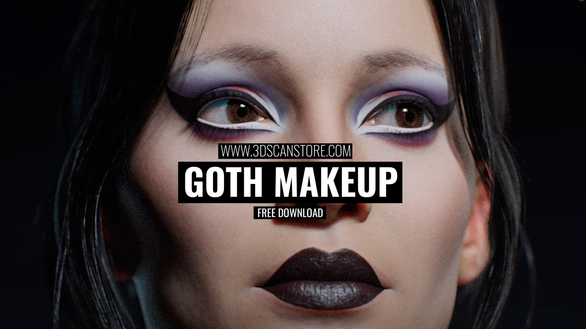 ArtStation - Free Goth Makup Maps