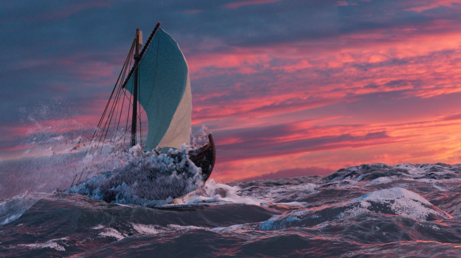 ArtStation - Boat - Houdini Water FX