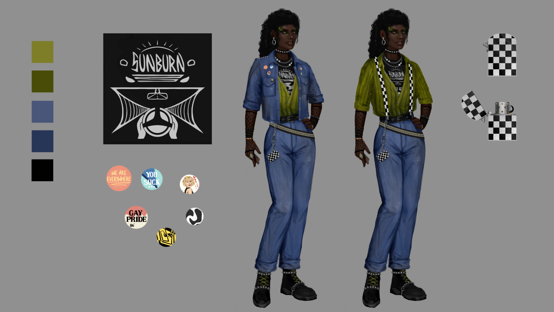 ArtStation - 80's Character Main Protagonist Concept Art