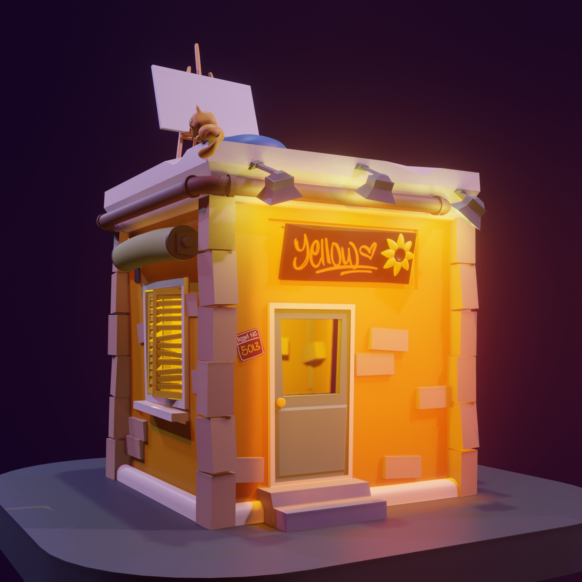 ArtStation - Yellow house