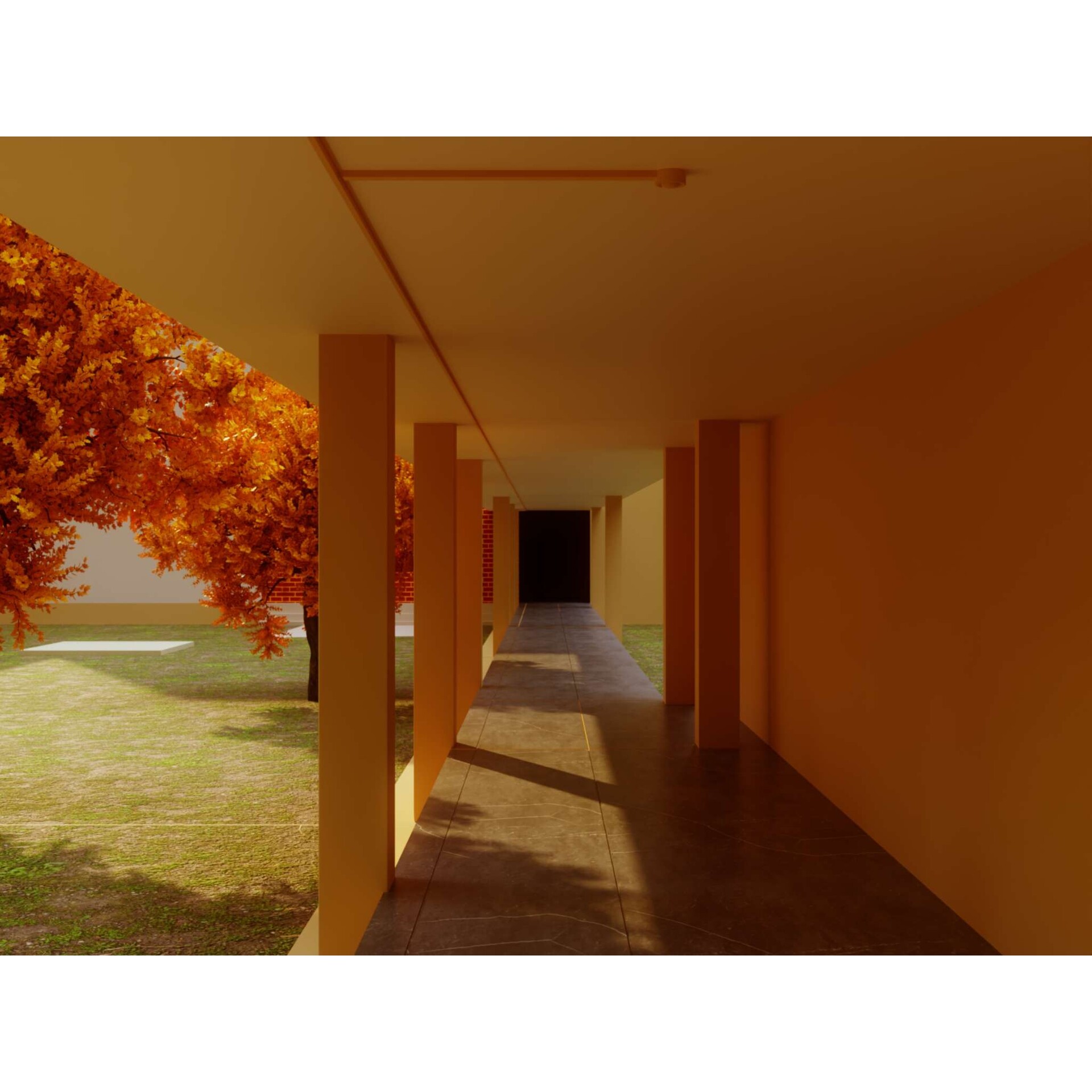 ArtStation - Hallway 3D Render