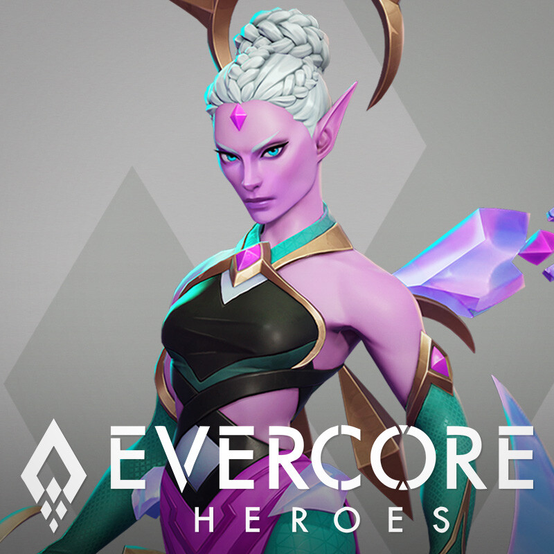 ArtStation - EVERCORE HEROES - EVERCORE SHADE SKIN