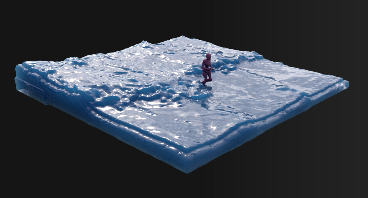 ArtStation - Water Sim Guy Running