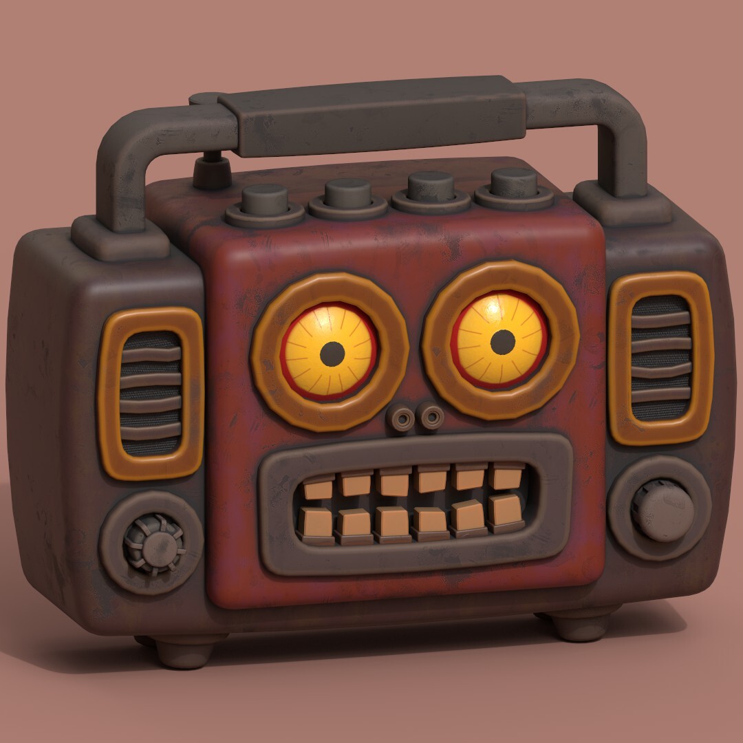 ArtStation - Stylized Imp Boombox