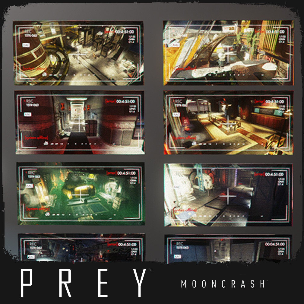 ArtStation - Prey: Mooncrash - Security Screens
